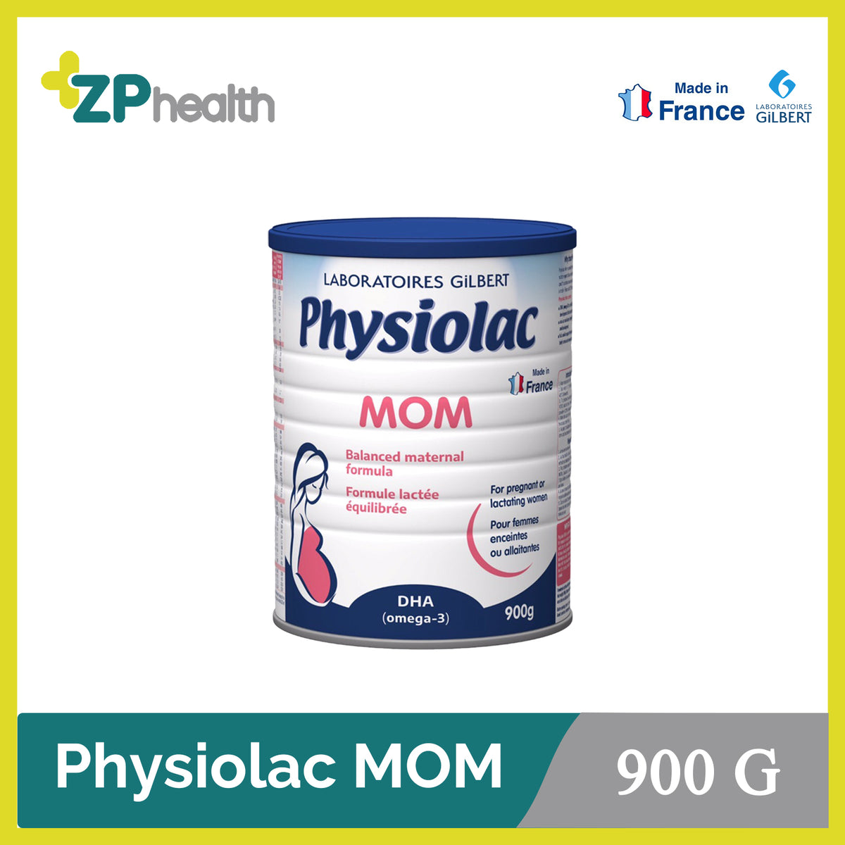 PHYSIOLAC MOM 900G(ဖီစီရိုလက် ကိုယ်ဝန်ဆောင်နှင့်နို့တိုက်မိခင်ဖြည့်စွက ...